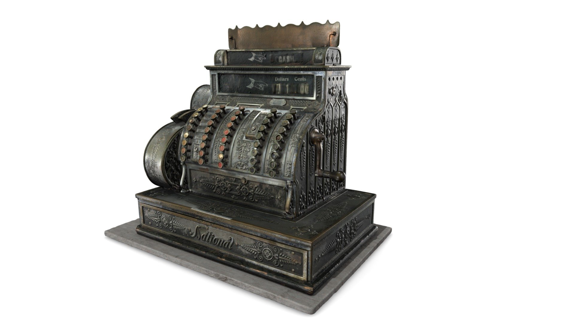 Electric Cash Register - 3D model by University of South Florida ...