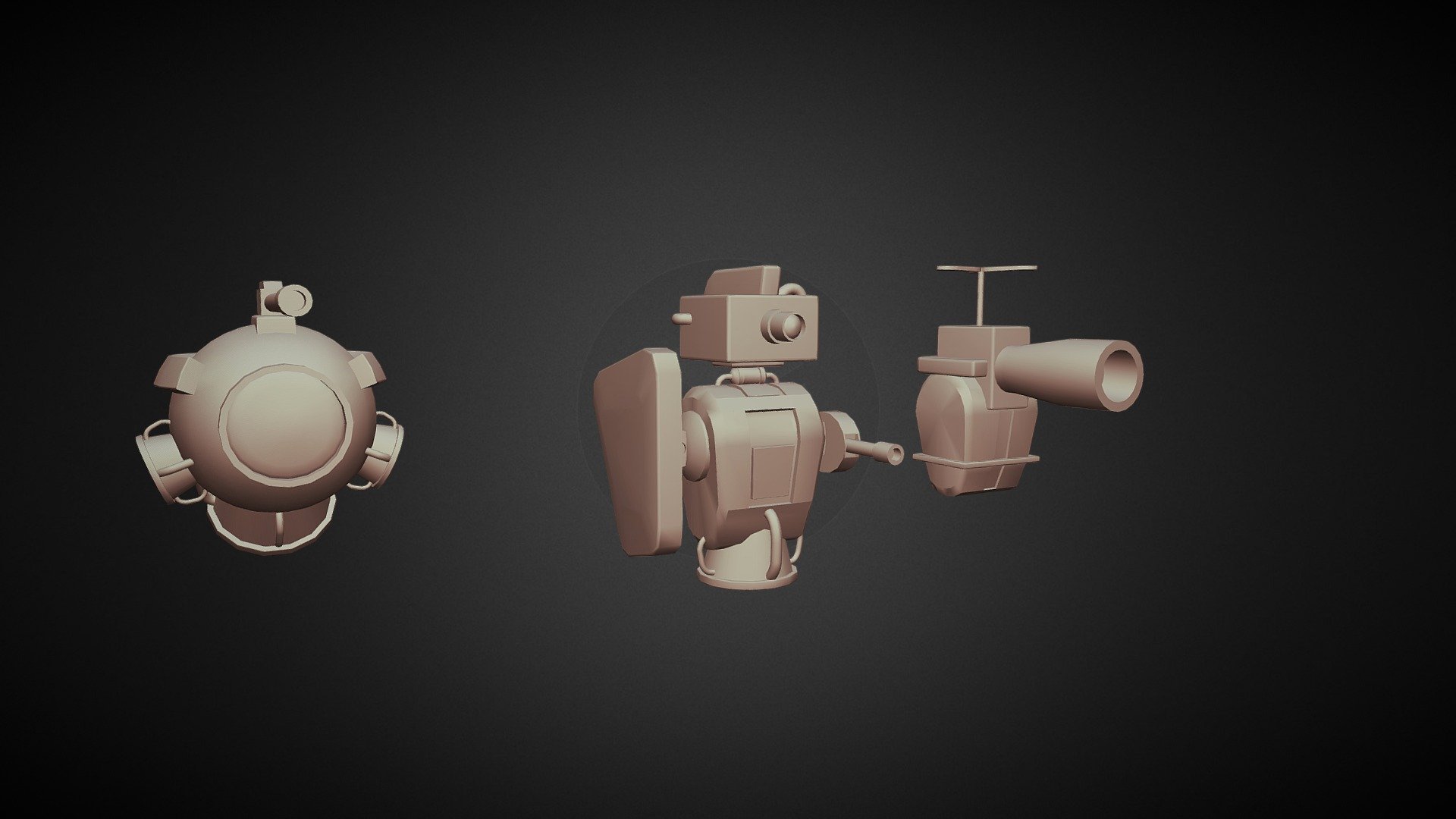 Enemies - Download Free 3D model by Robin (@529193) [62557b7] - Sketchfab