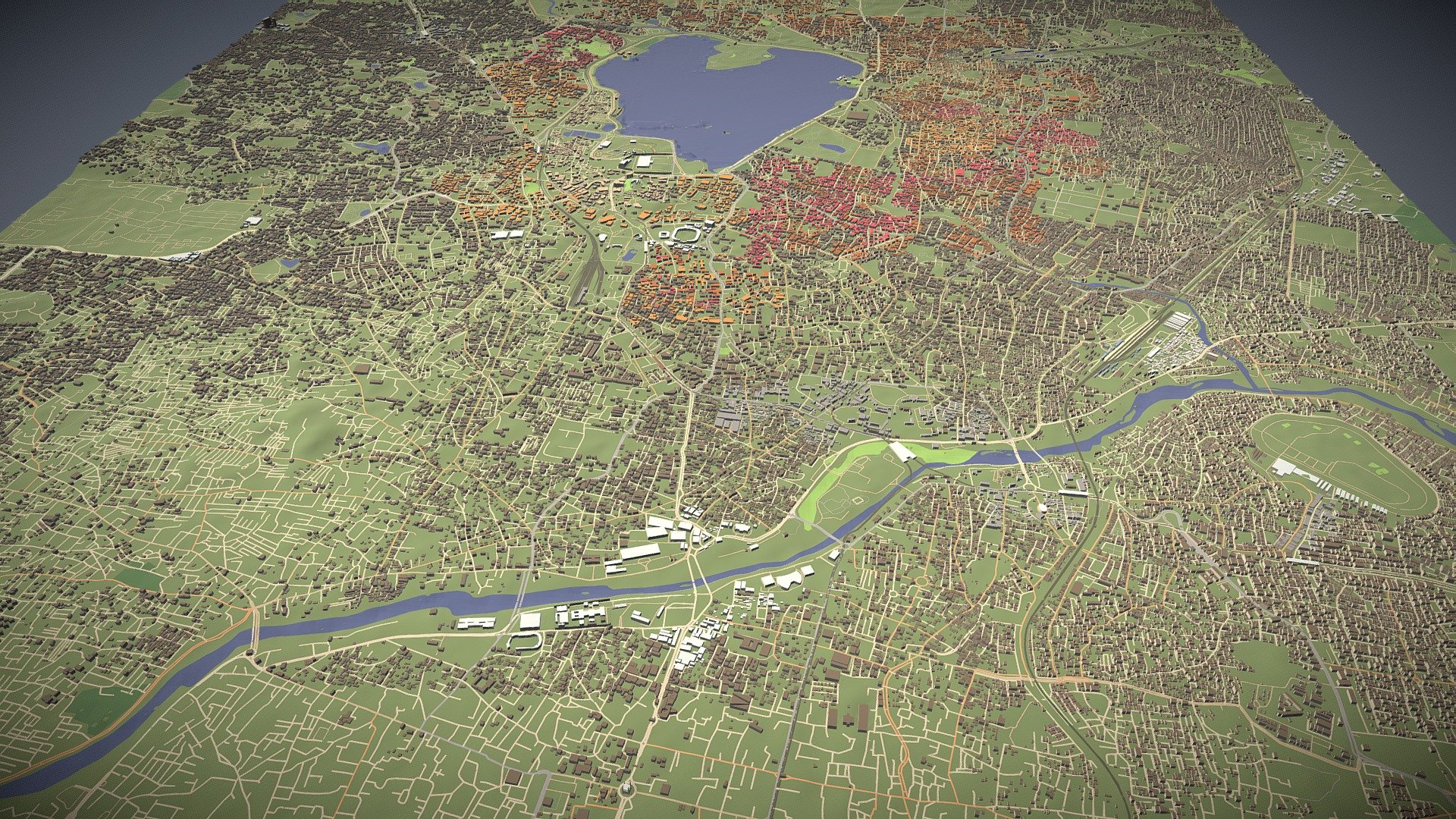 Hyderabad India - city and urban - Buy Royalty Free 3D model by Jinda ...