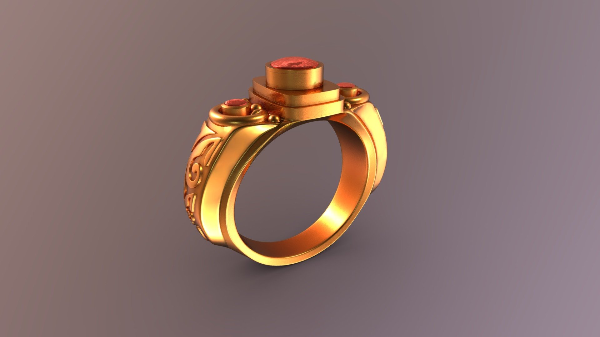 Late Antique Gandharan Style Gold Ring - 3D model by BilgeBitig ...