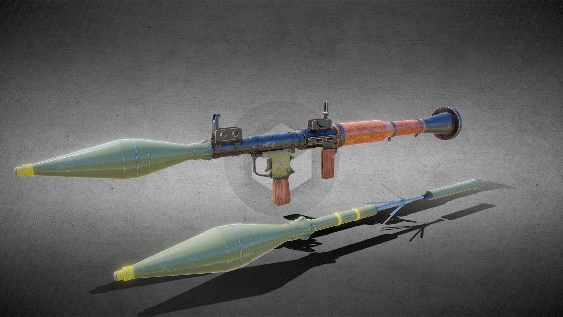 RPG_7 - Download Free 3D model by AnilG (@AnilkumarG) [625b550] - Sketchfab