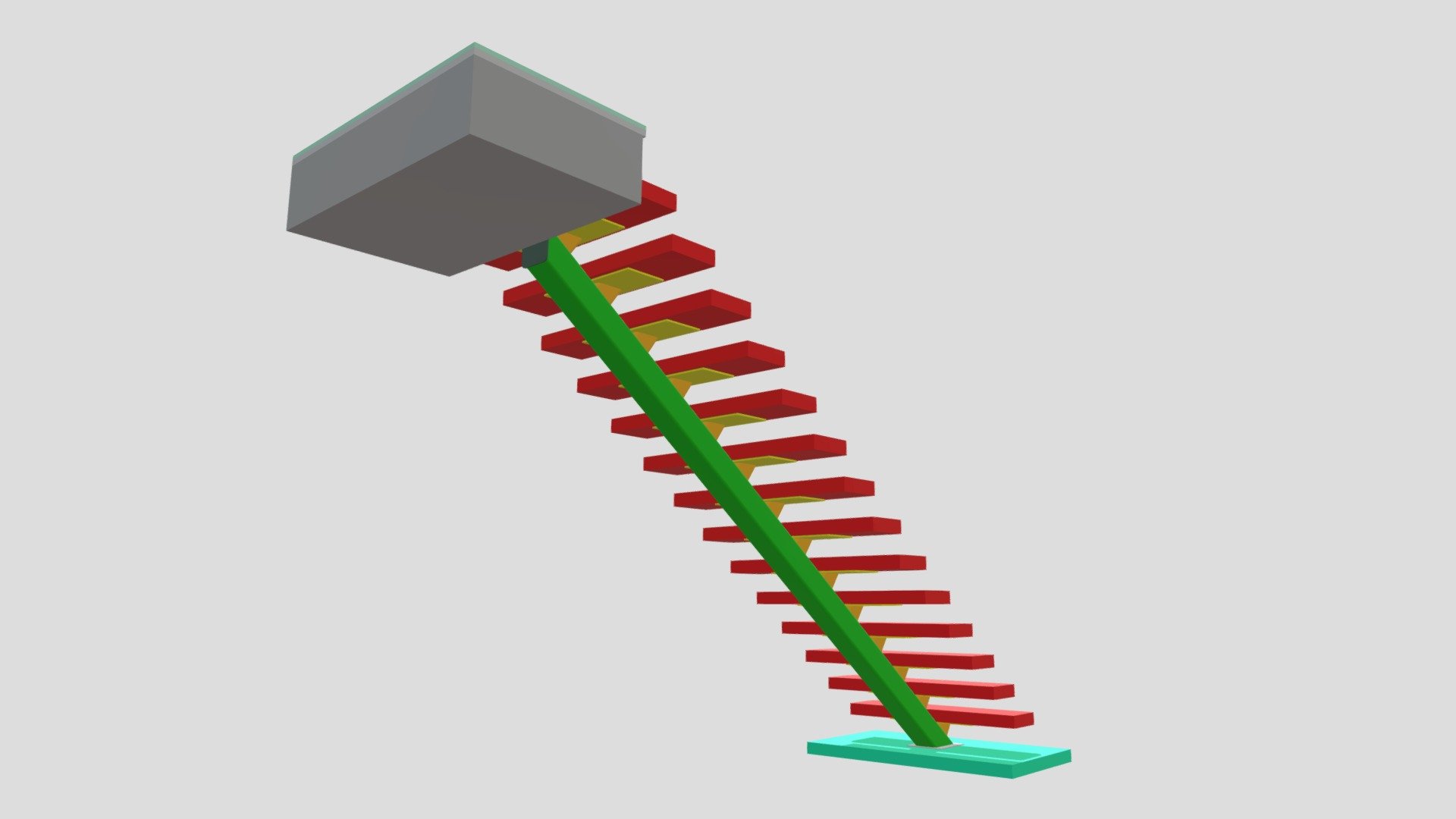 Single Stringer Model PO 2142536 - 3D model by JD Stairs (@Jkwebster14 ...