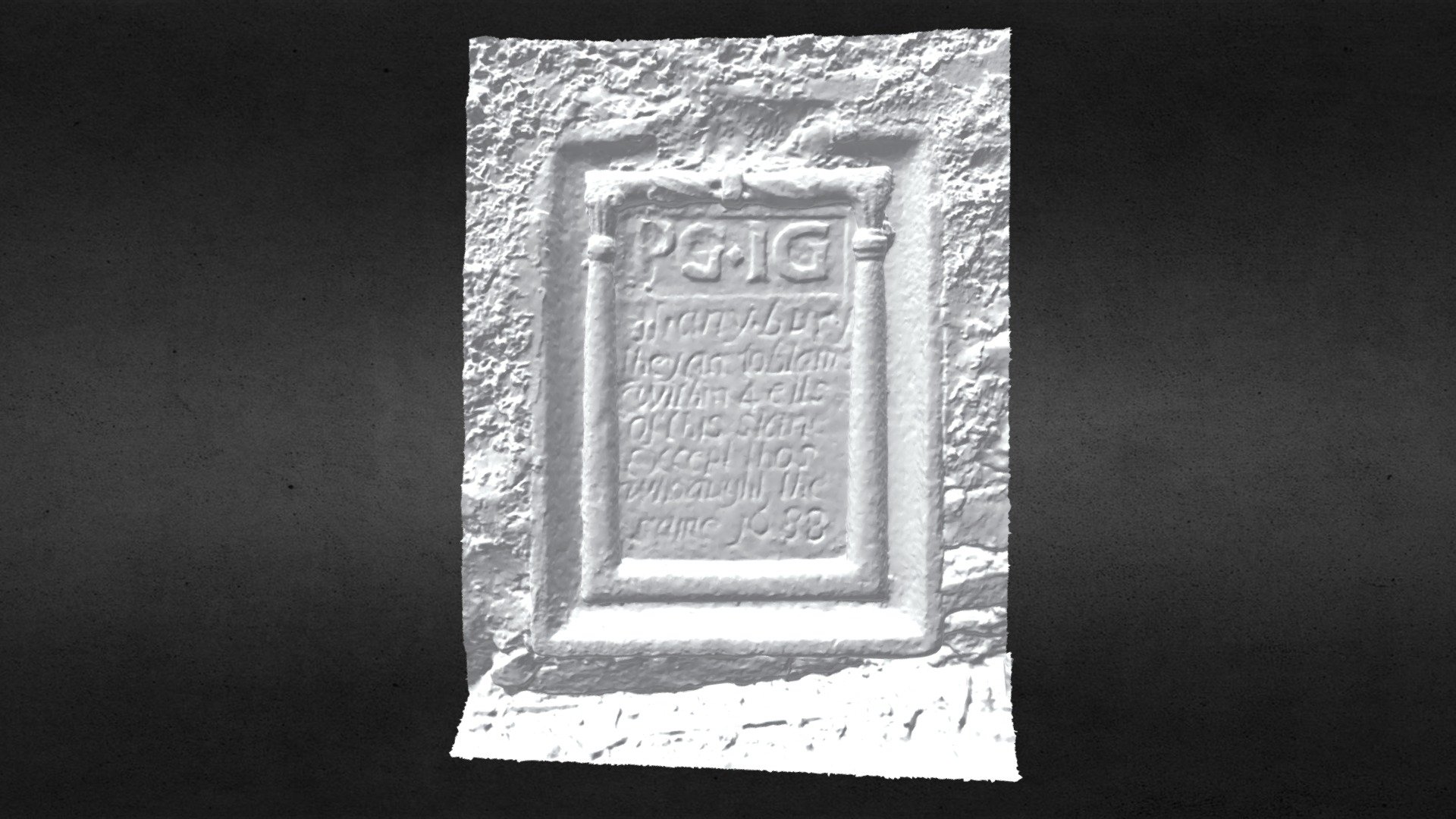 Innerpeffray cemetery "4 ells" PG·IG memorial - 3D model by ScRAP ...