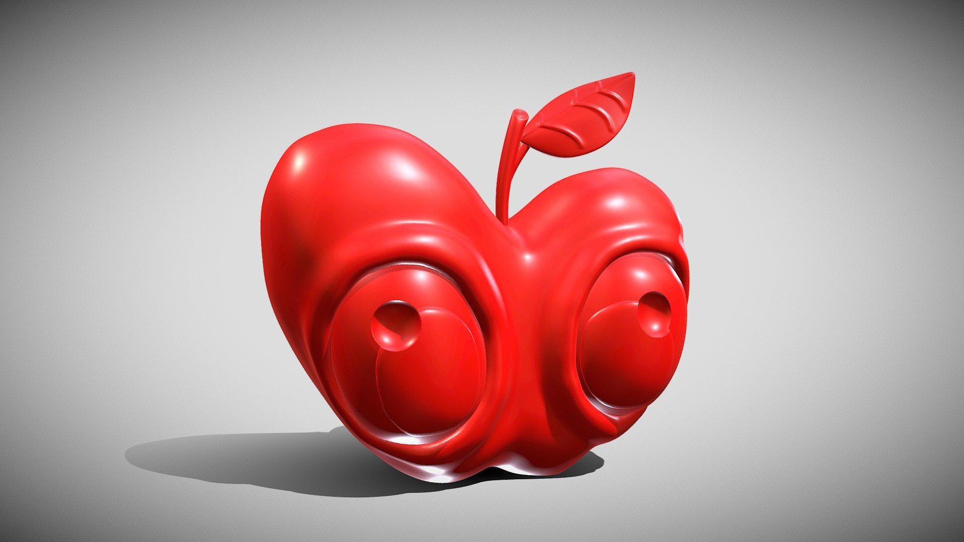 Stylized Little Apple Figurine - Buy Royalty Free 3D model by ...