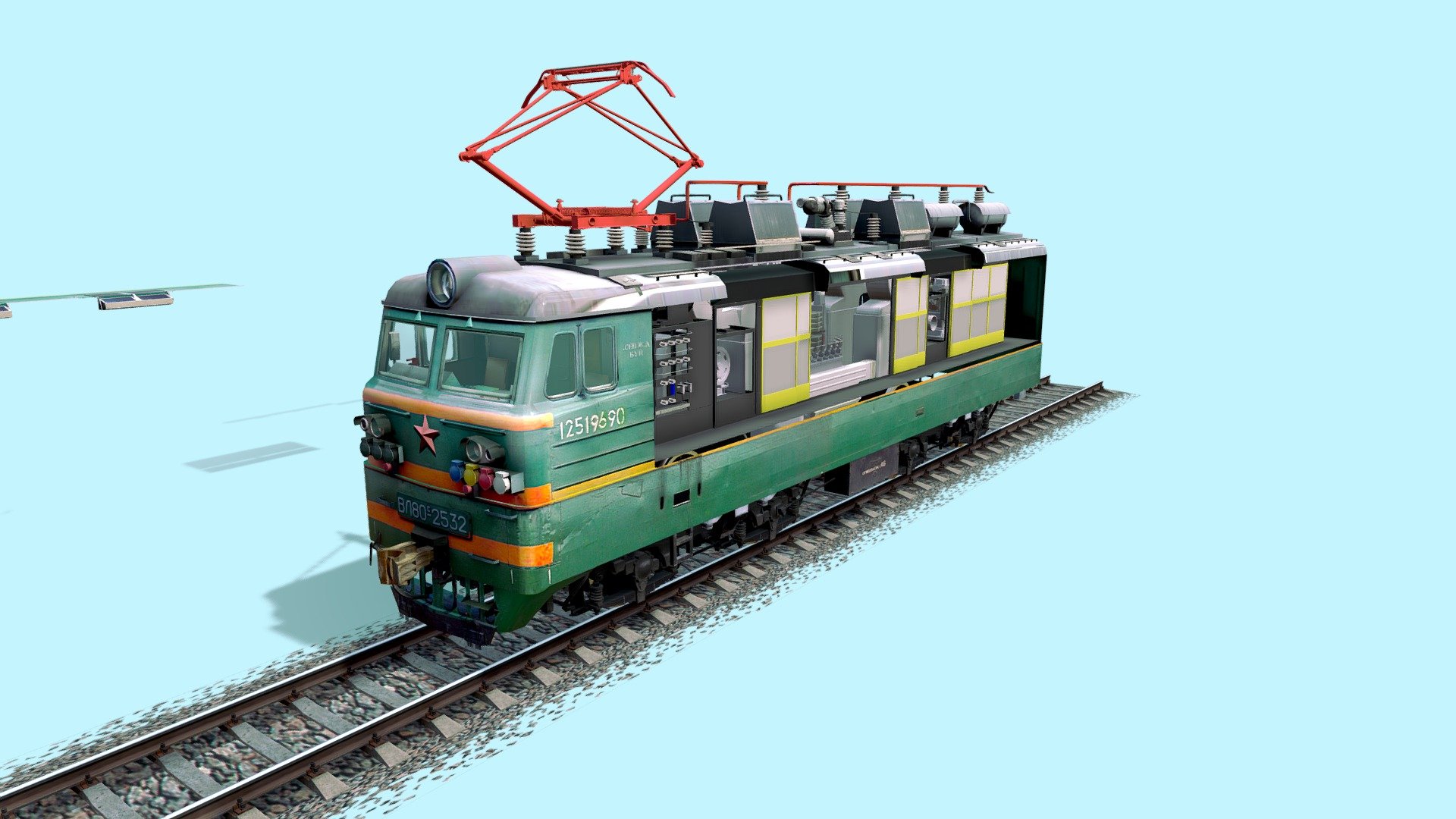 Vl 80 electrovoz - 3D model by tkr.hold [6261326] - Sketchfab