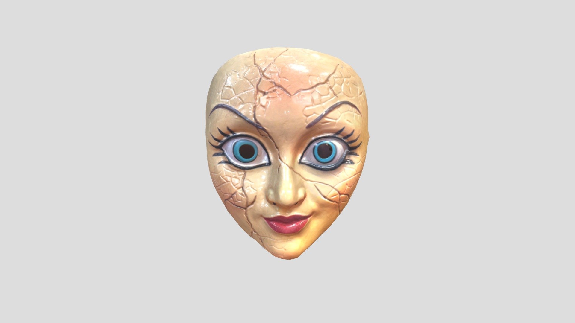 Sweet Doll Mask - Download Free 3D model by David Wigforss (@dwigfor ...