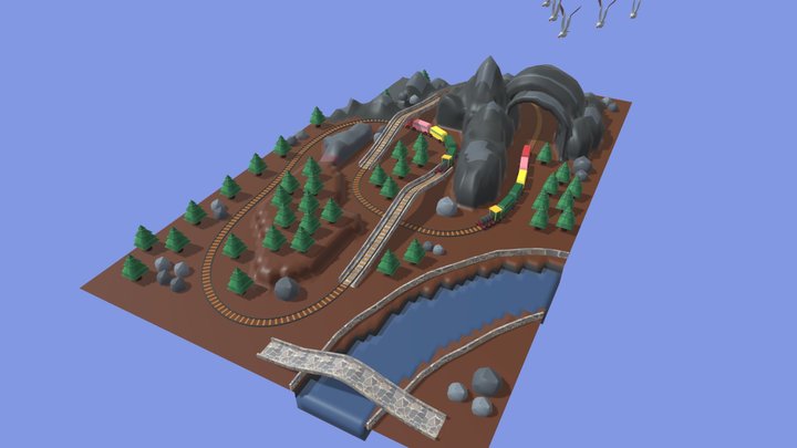 Toy-train 3D models - Sketchfab