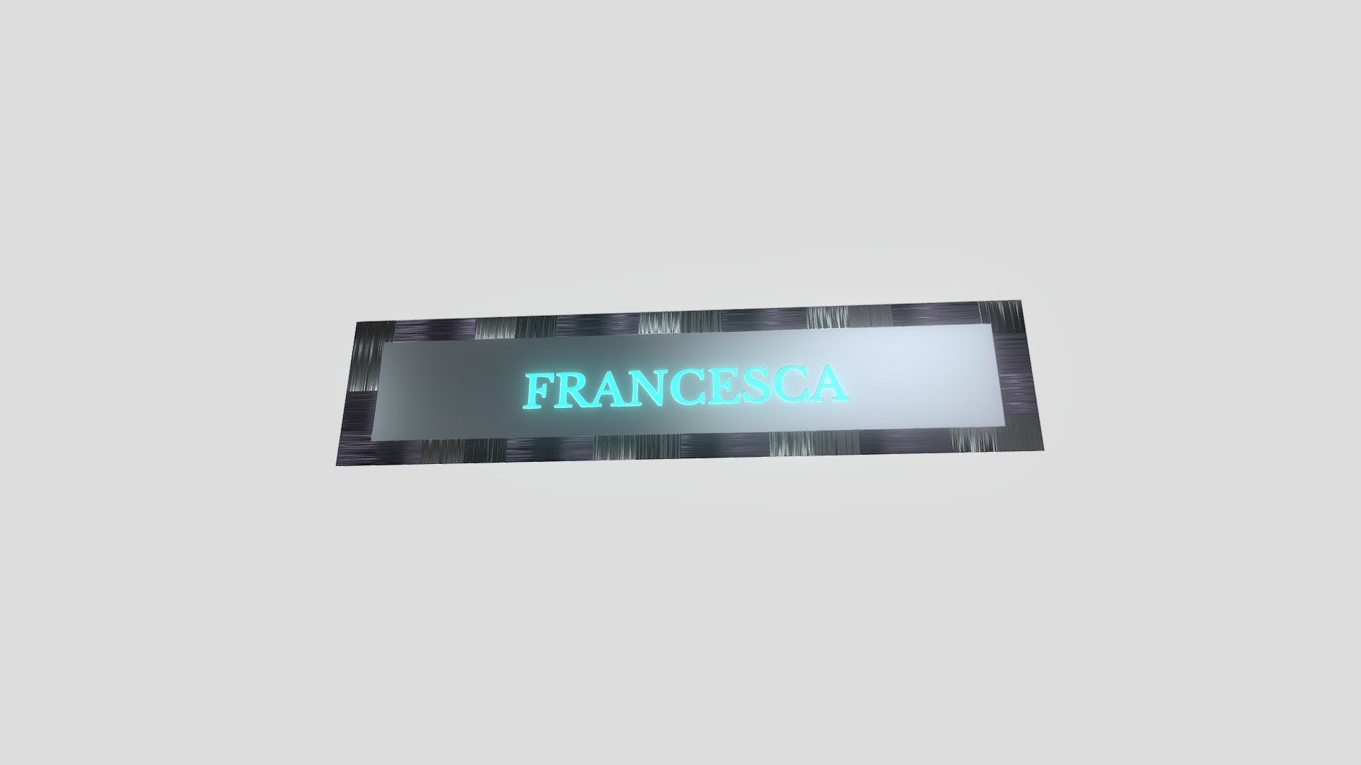 NamePlate - Download Free 3D model by tambini [626b154] - Sketchfab