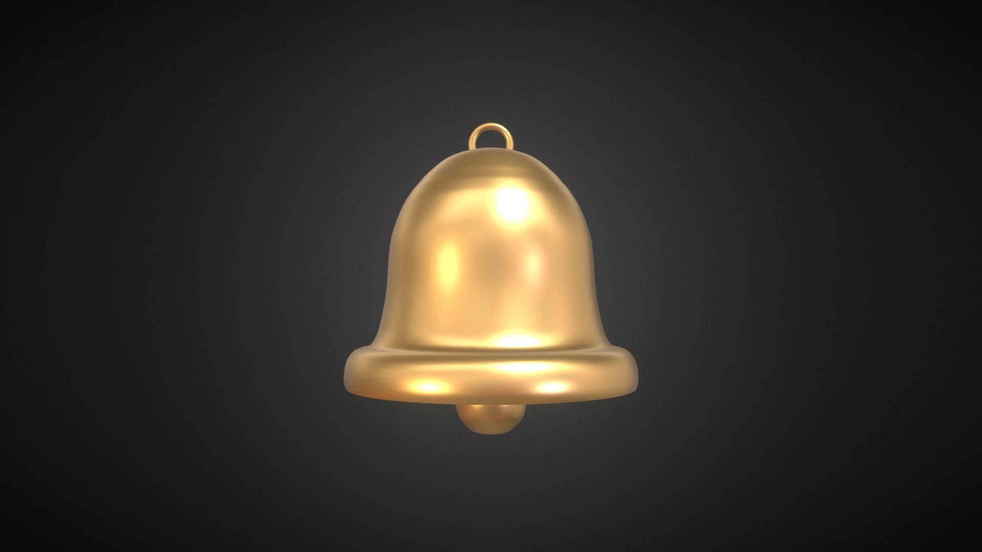 Golden Bell - 3D model by Pinnacle CG Arts (@pinnaclecgarts) [626b3b8 ...