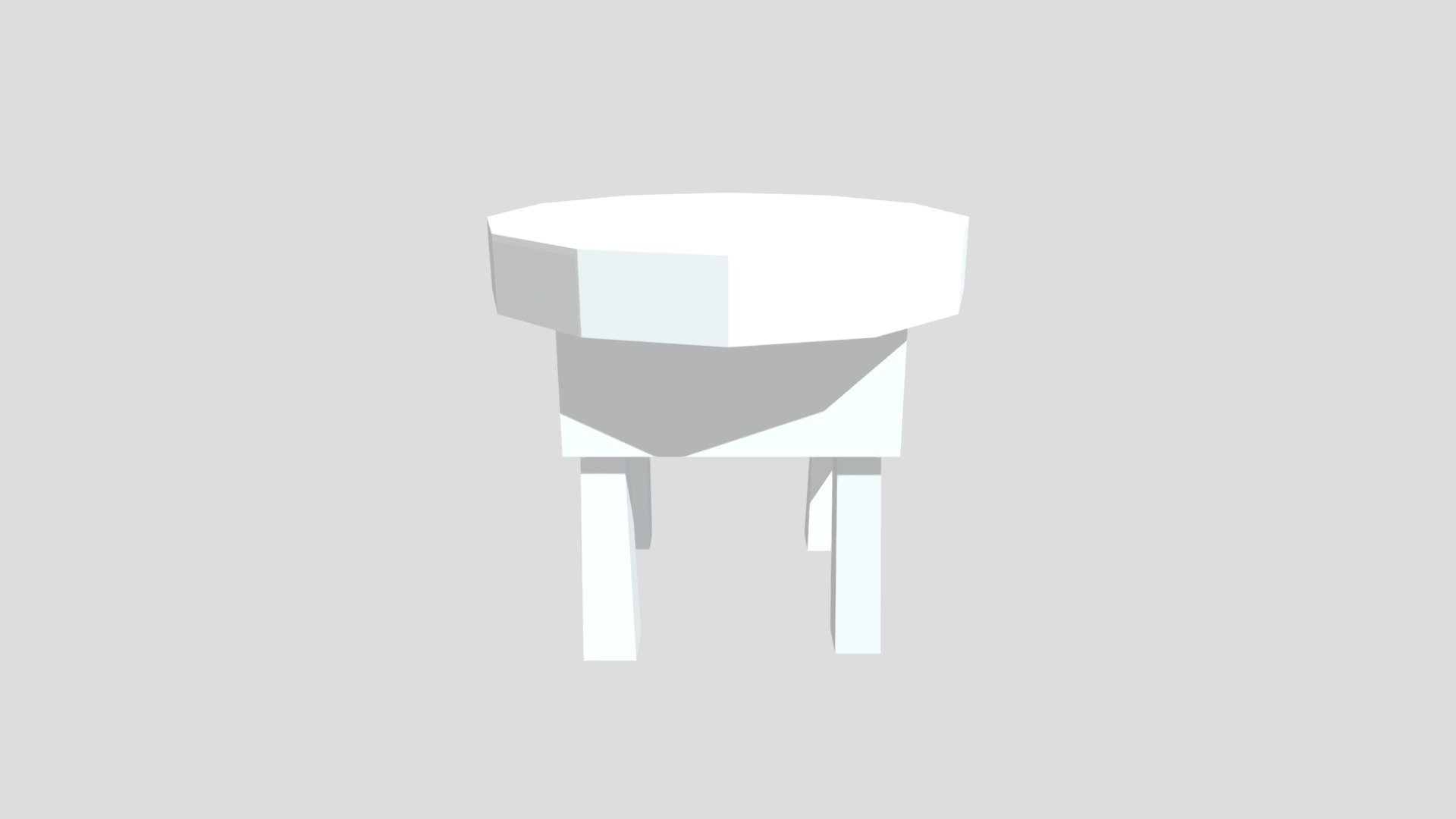 Low-Poly side table with with drawer - Download Free 3D model by ...