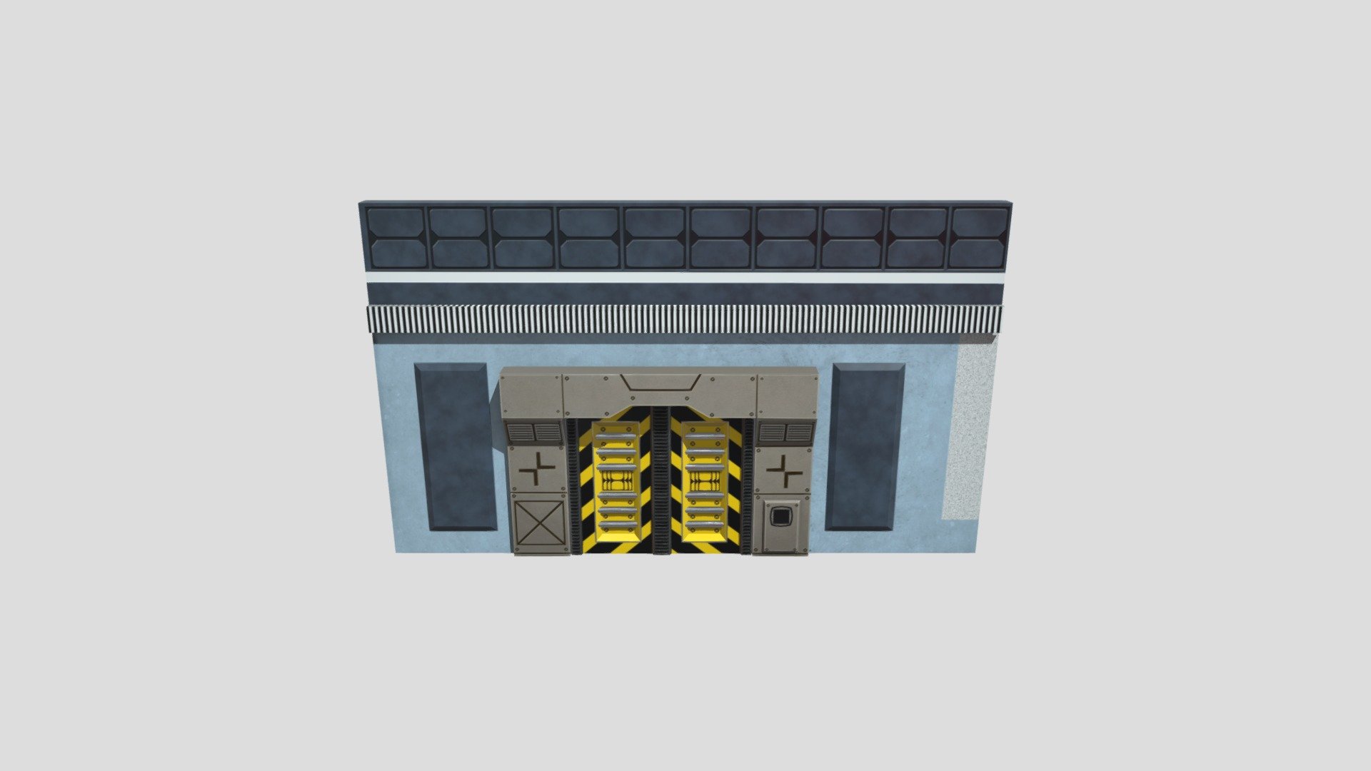 Lowpoly Sci-fi Lab Door - 3D model by Nauman Hameed (@nauman.hameedd ...