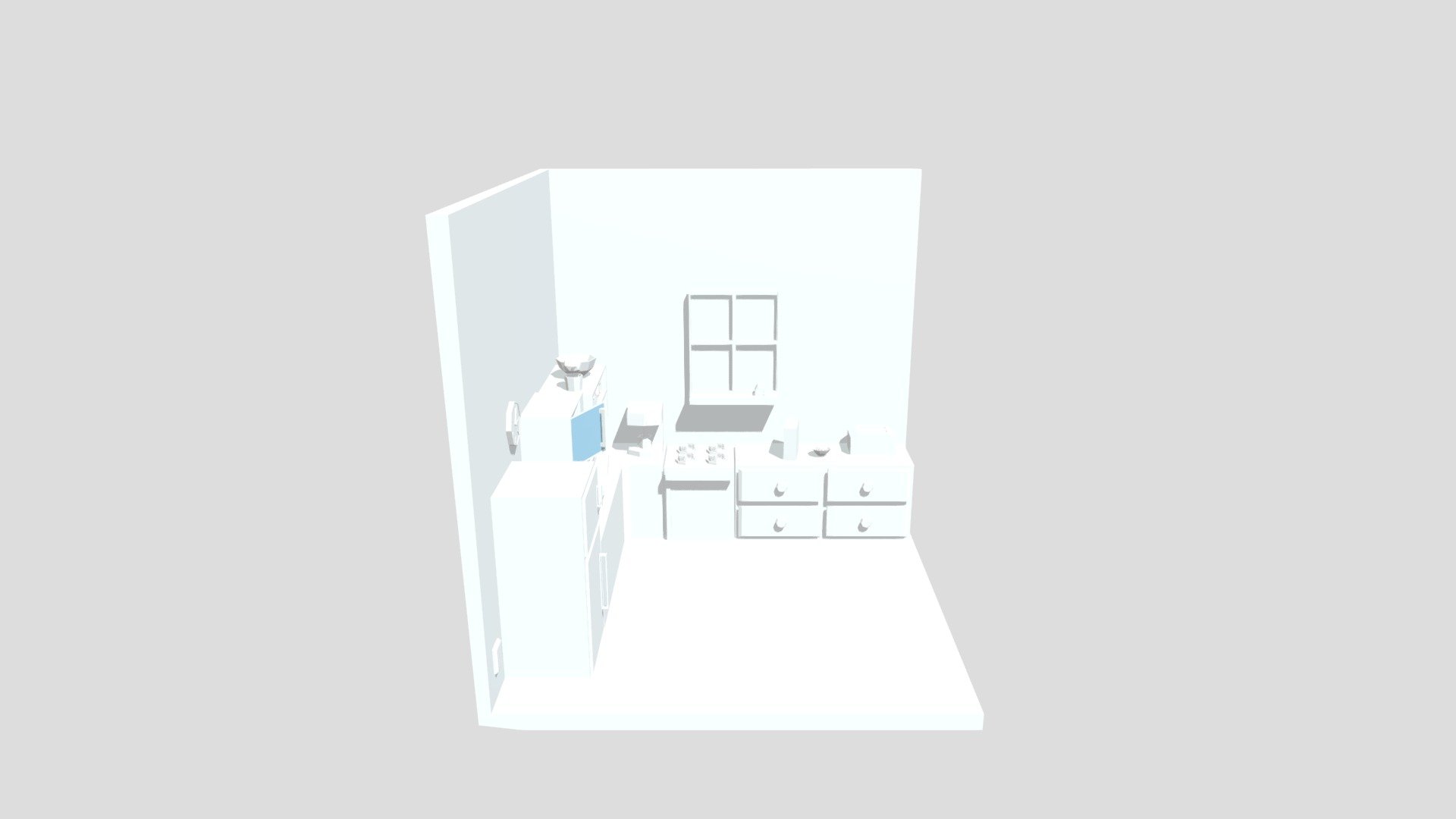 low poly Kitchen - Download Free 3D model by myrccar [626df4e] - Sketchfab