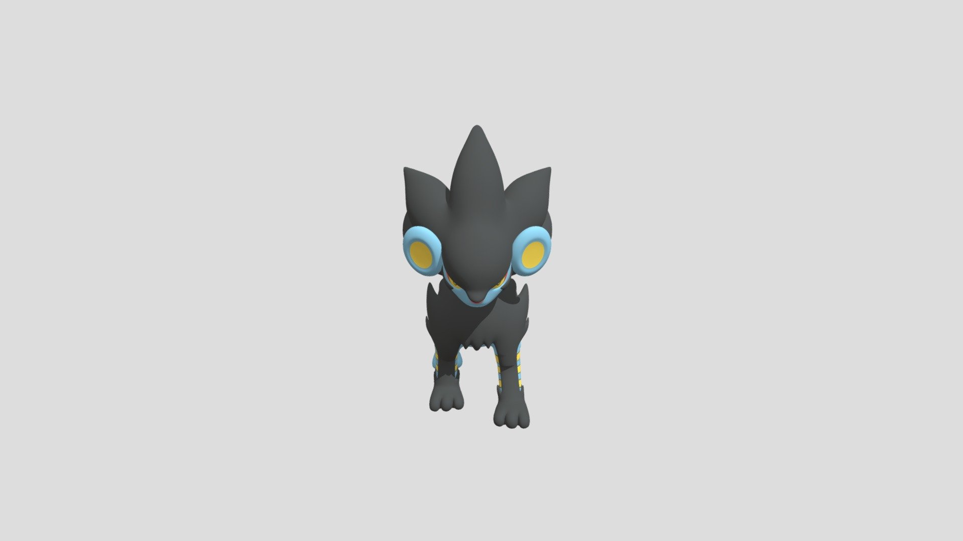 luxray - 3D model by narutoj21pokemon77 [627178d] - Sketchfab