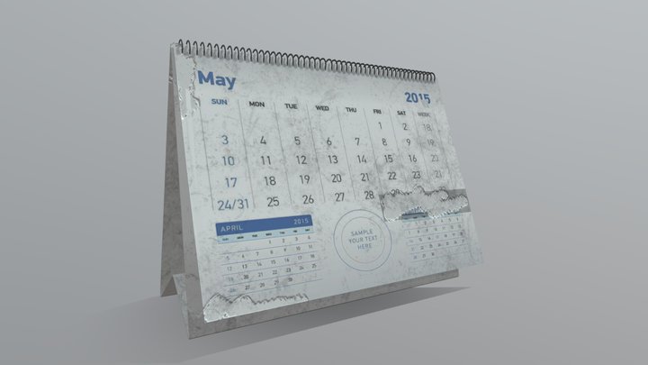 Calendar 3D models - Sketchfab