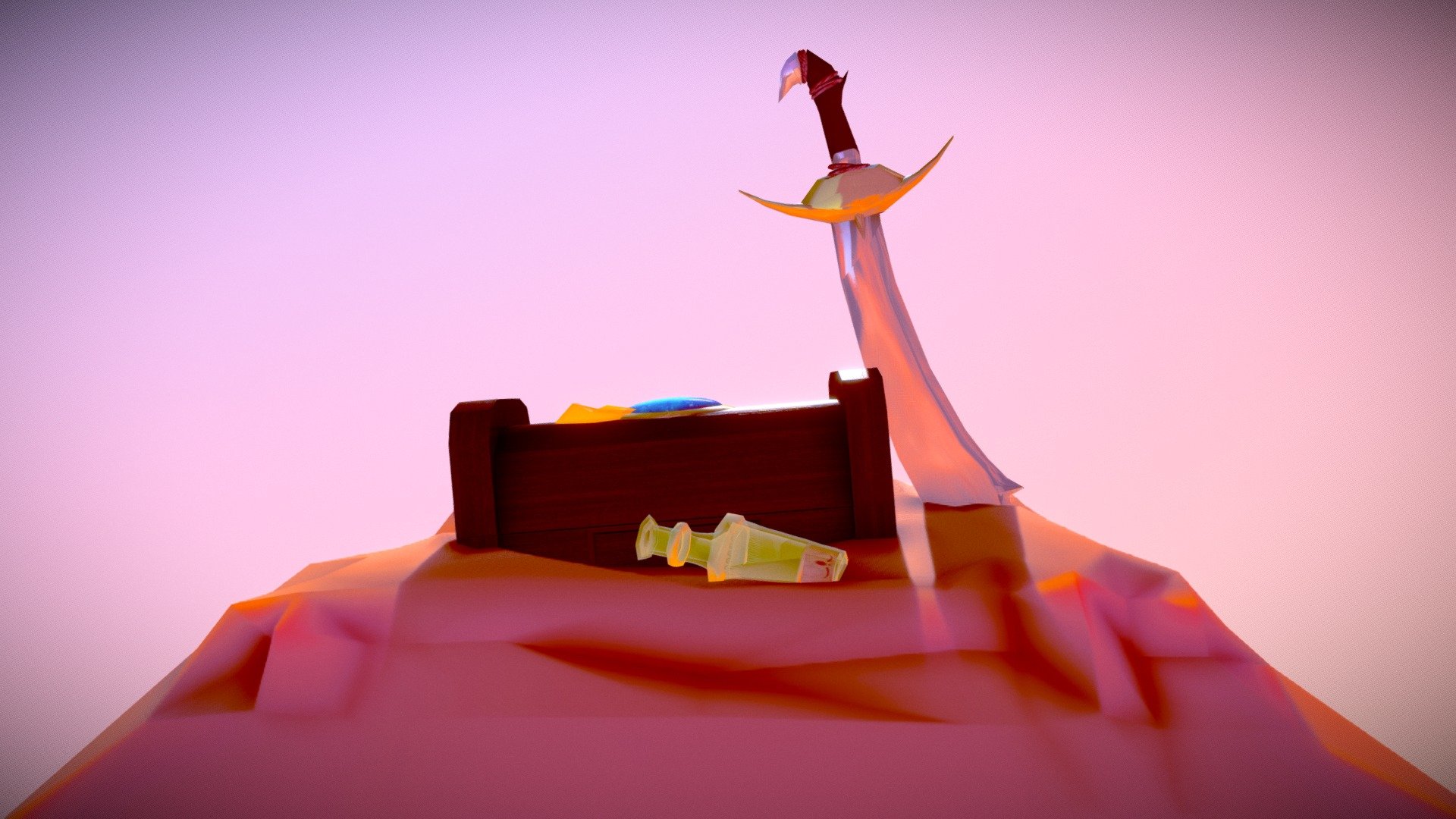 Desert Scene - 3D model by cathrinasmith [6272837] - Sketchfab