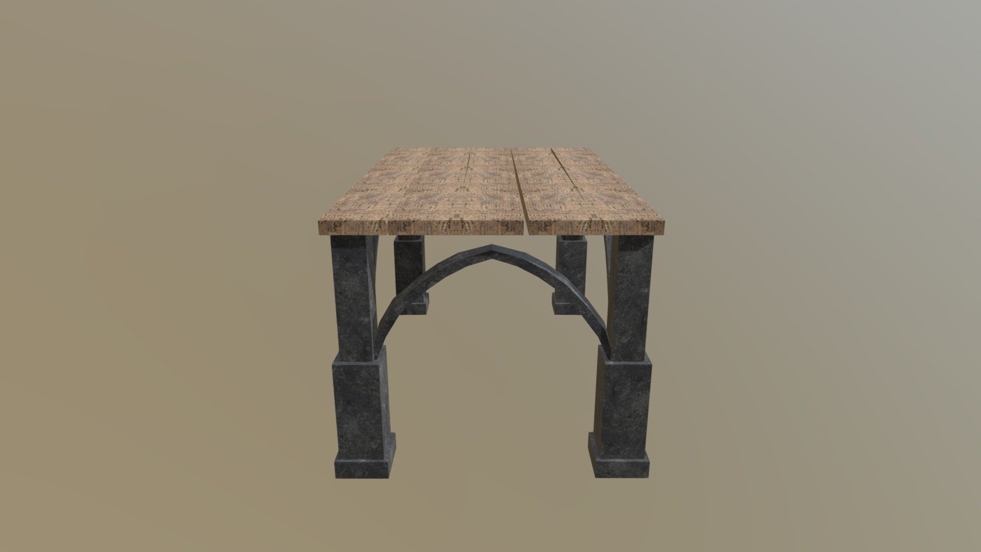 Medieval Table - 3D model by Craig Andrews (@Craig.Andrews) [627392c ...
