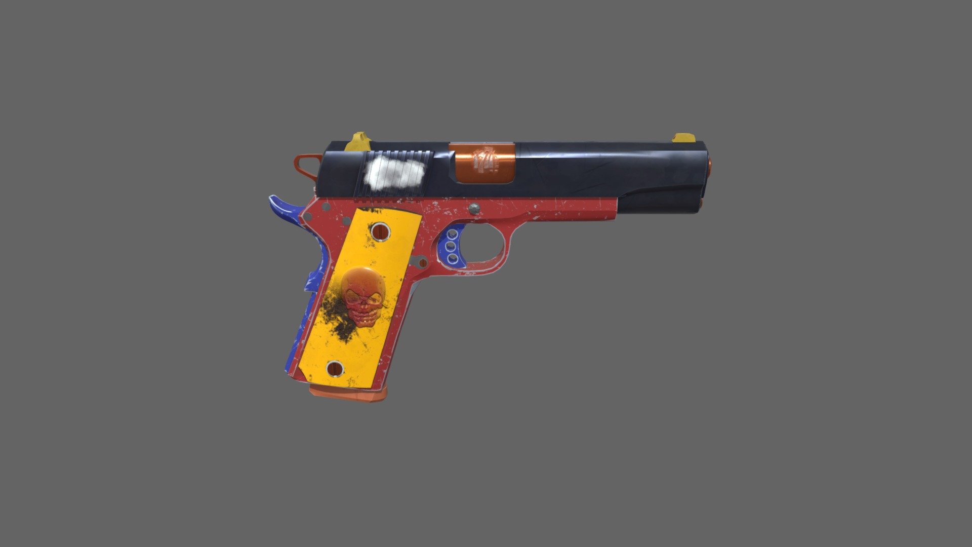 Handy gun - 3D model by DAB45 [627bd01] - Sketchfab
