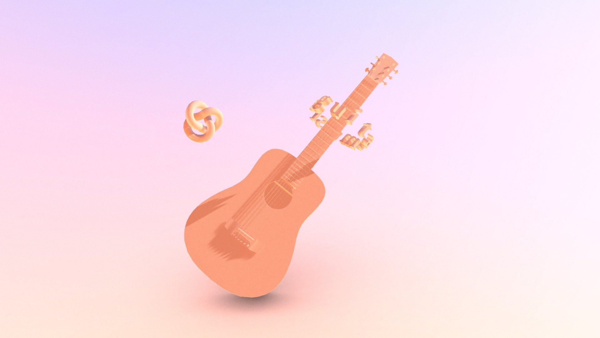 Guitar Music - 3D model by benben.miao (@benben-miao) [627e0ae] - Sketchfab