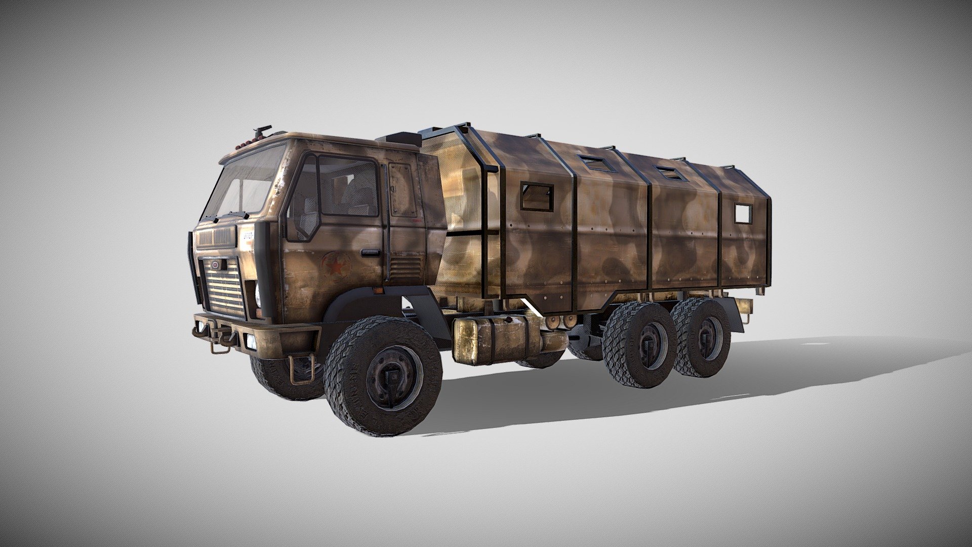 Armored vehicle transporter armored truck - Buy Royalty Free 3D model ...