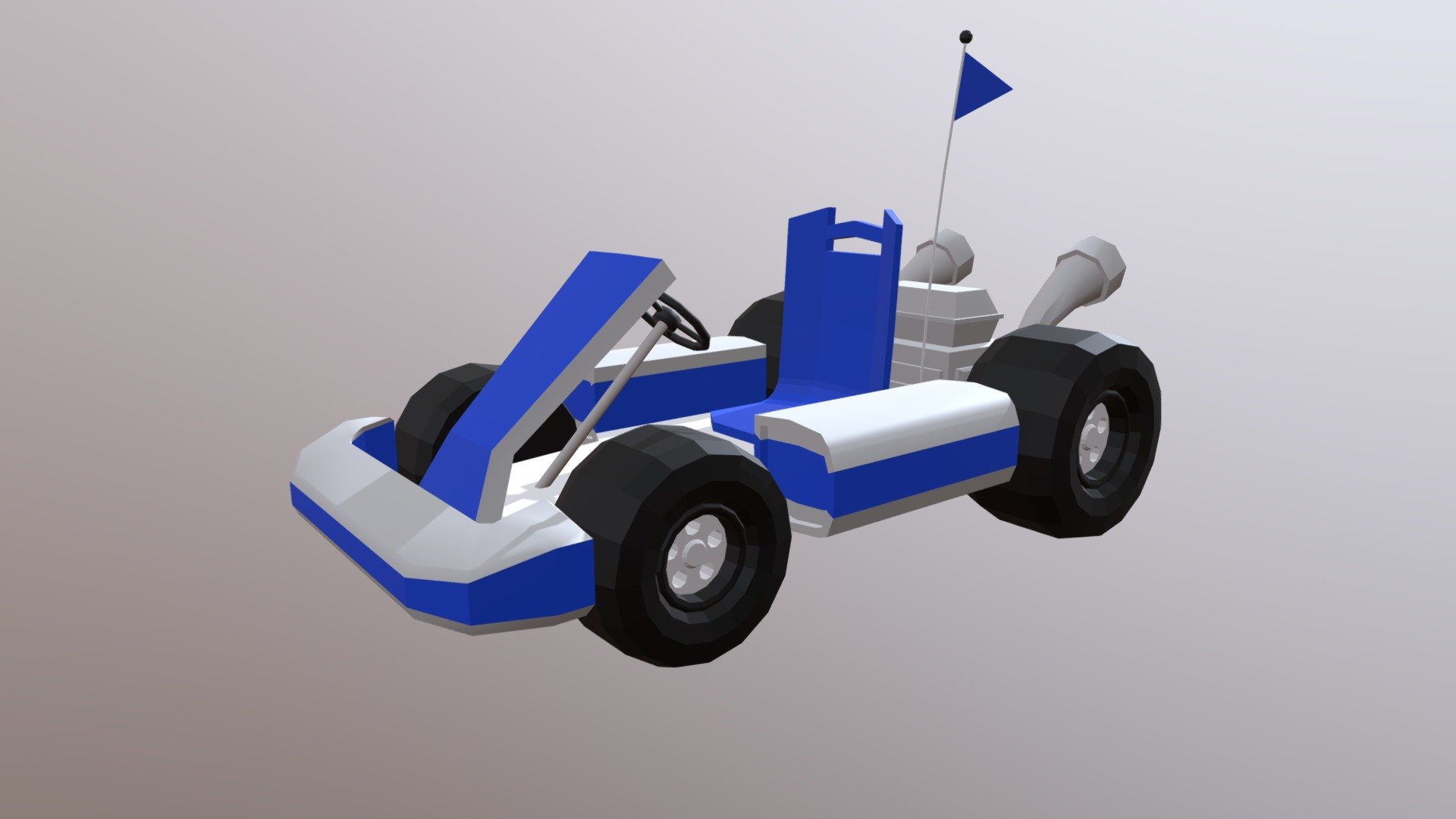 Mini Kart 4 - Low Poly - Buy Royalty Free 3D model by gsmuniz [62822e1 ...
