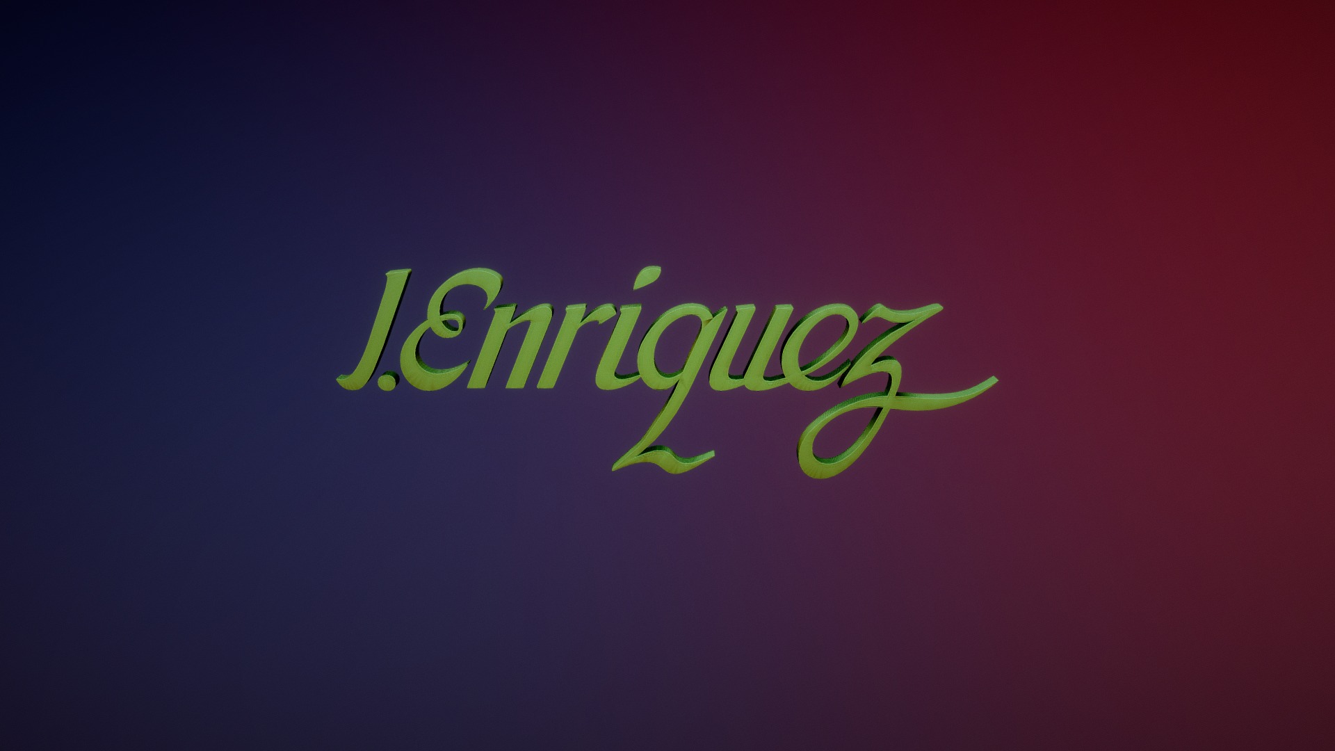 Logo J Enriquez 3ds - 3D model by kikoke [628267d] - Sketchfab