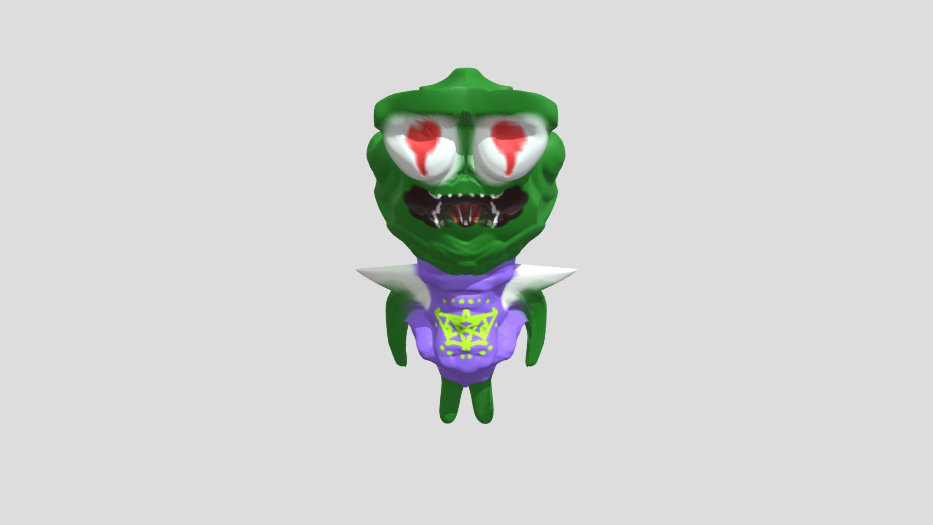 Alien Boss Frog (Not AI) - 3D model by Doms Animation Studios ...