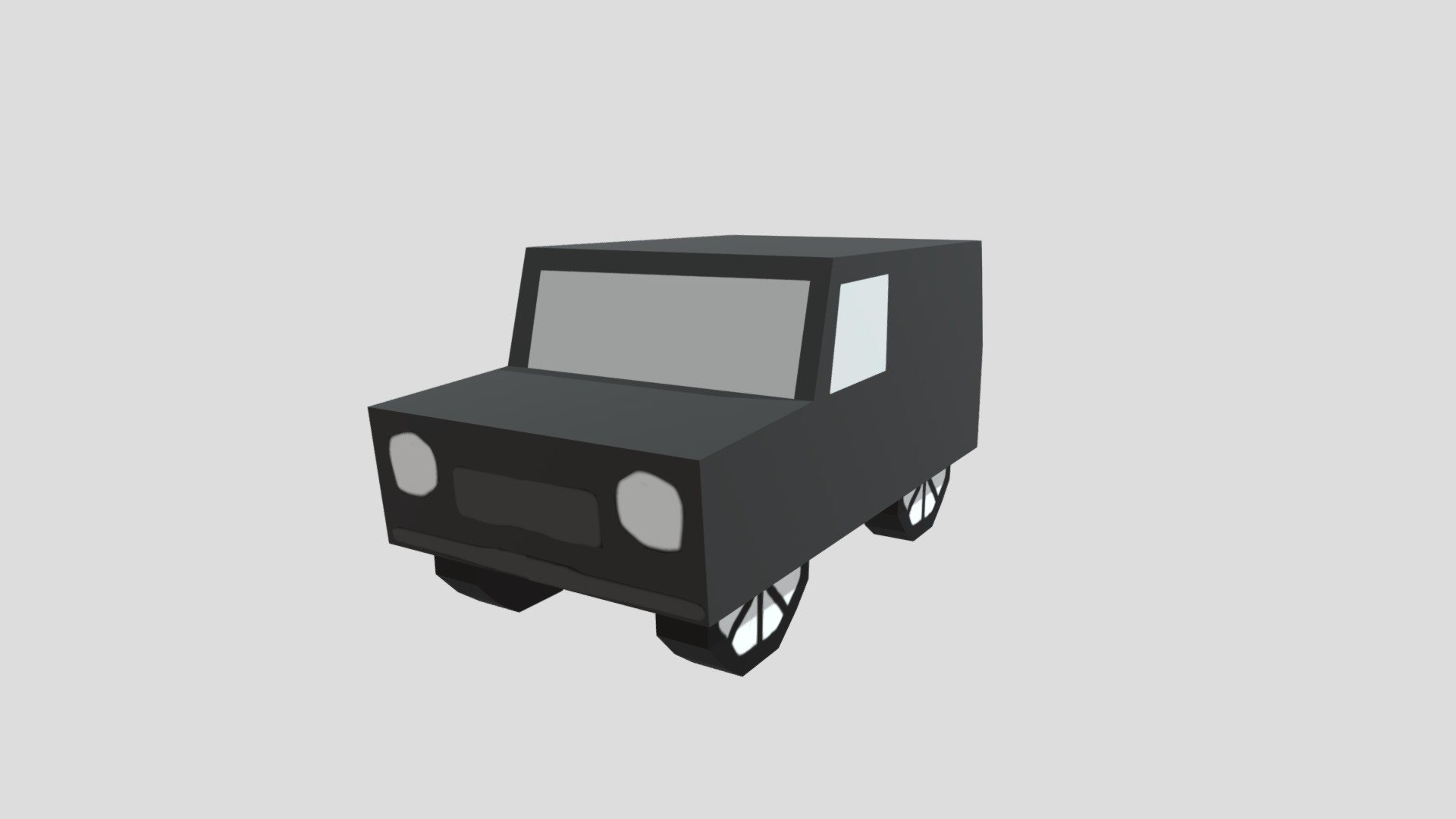 A SMALL CAR 3 - VAN BLACK SMALL - Download Free 3D model by LEON ...