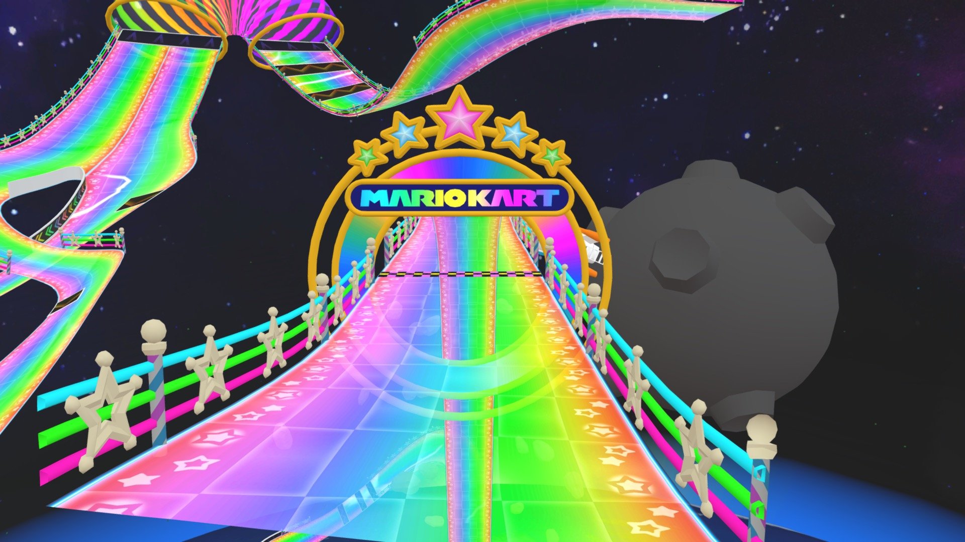 wii-rainbow-road - Download Free 3D model by Unknown Person ...