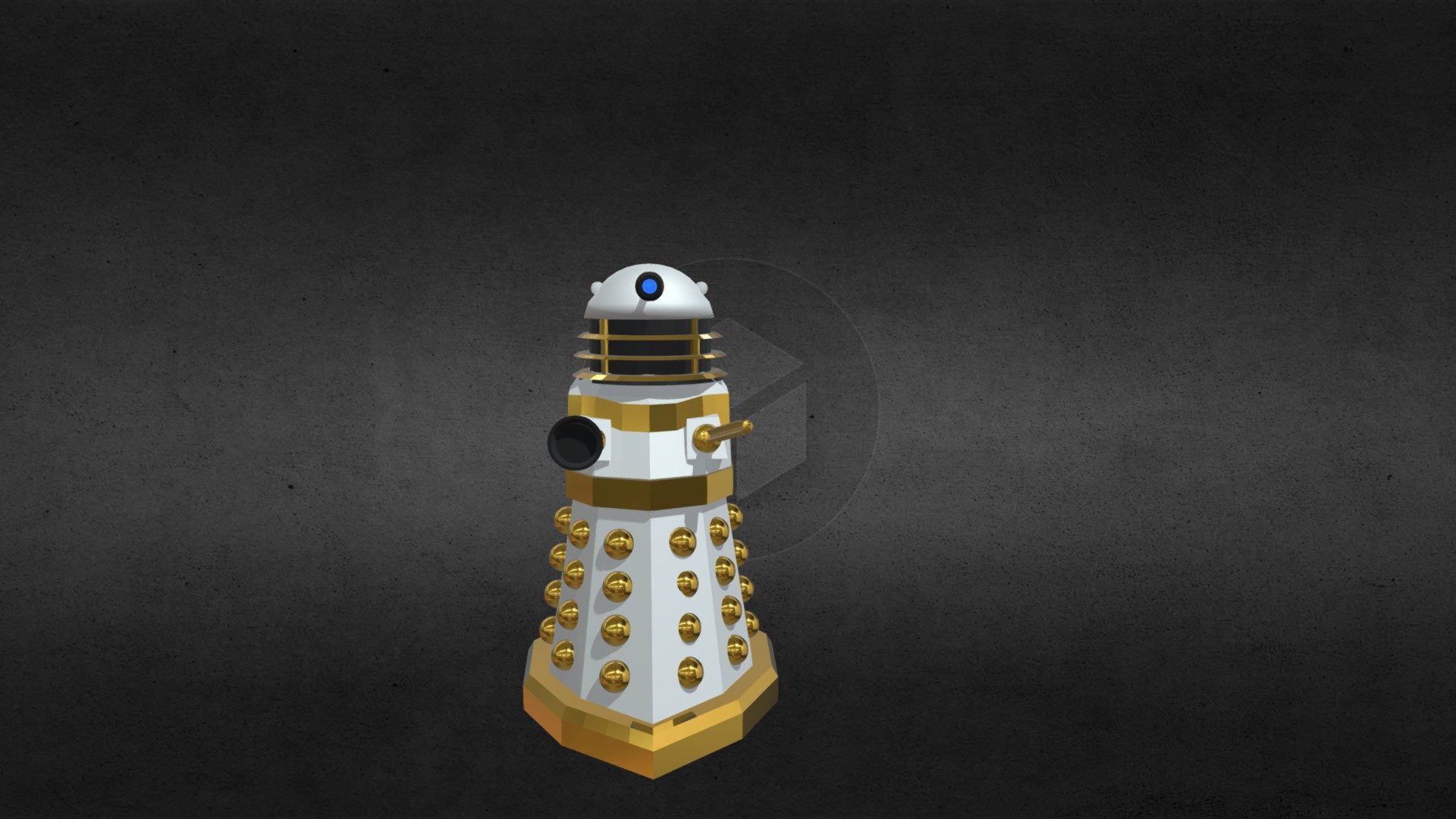 White And Gold Dalek - Download Free 3D model by AJW117 [62883ef] - Sketchfab