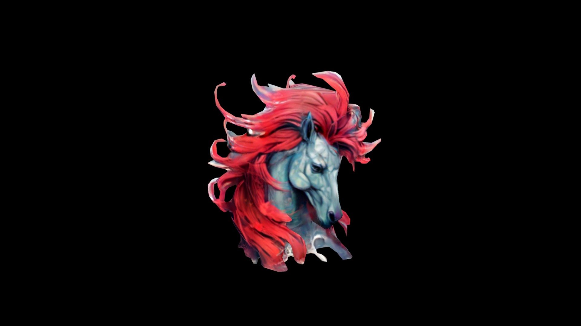 "Mystical Equine Symphony A Liquid Font Mane Liv - Download Free 3D ...