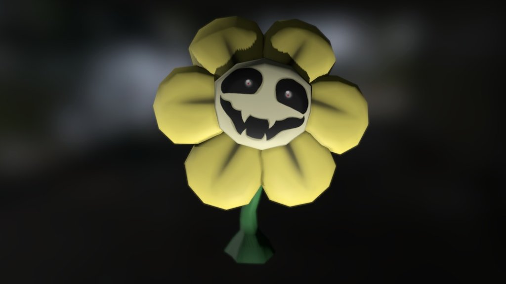 Evil Flowey - 3D model by KrystalDERPx3 [62894a3] - Sketchfab