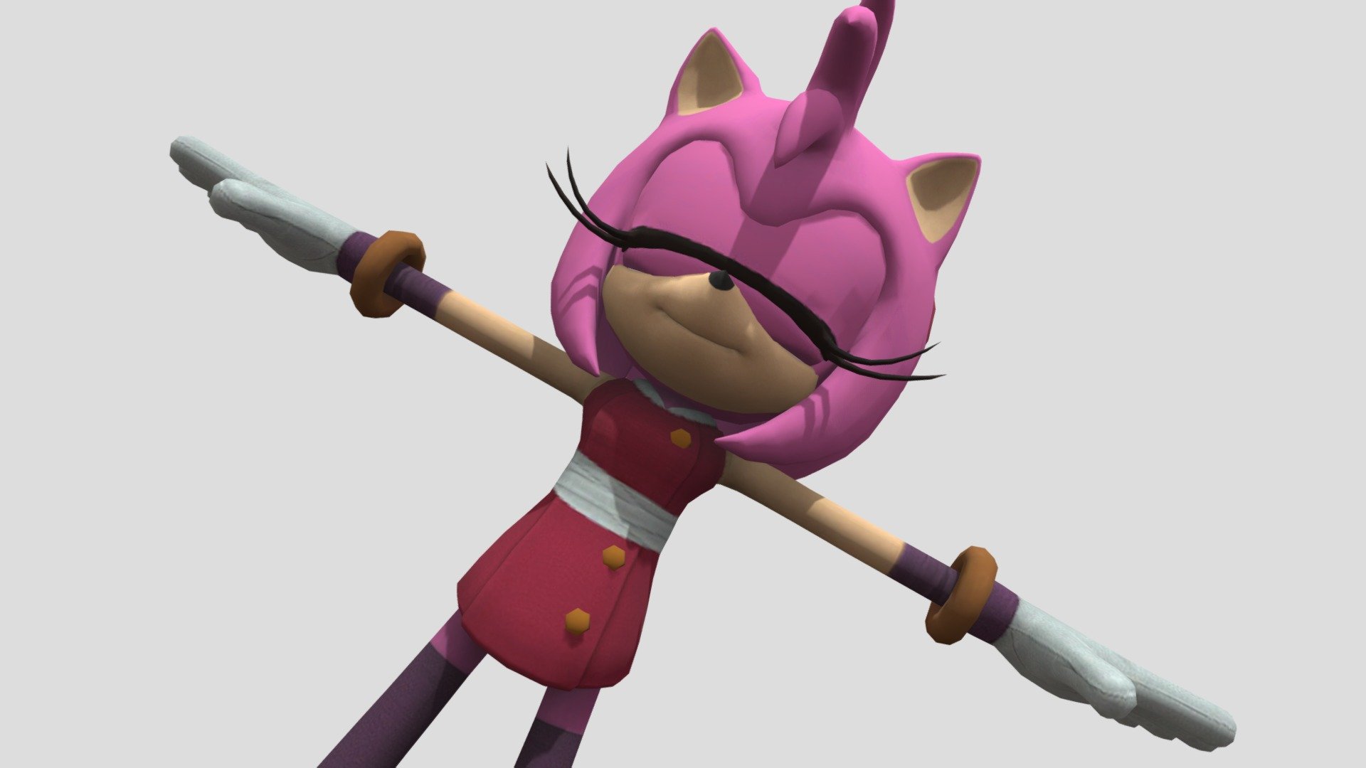 Amy Rose - Download Free 3D model by jdgamboazavatti2801 [6289b4e ...