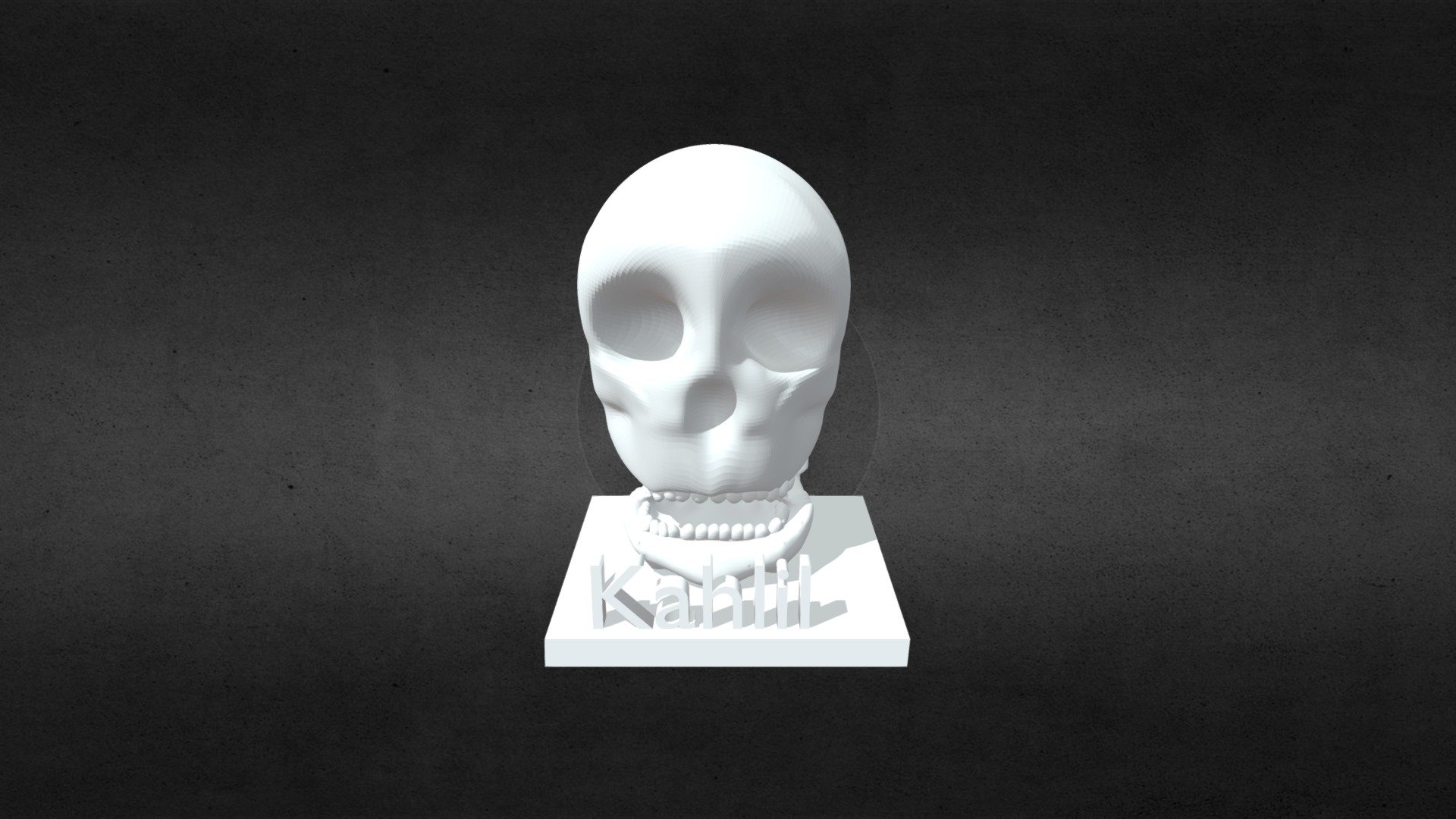 kahlil Skiull study - 3D model by SEEN Inspires (@ProjectSTEAMmd ...