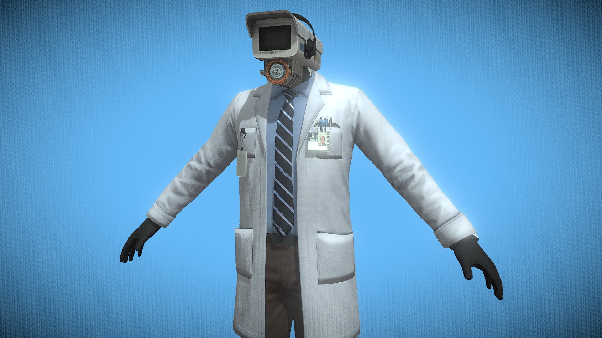 Scientist Cameraman - Download Free 3D model by Elite Big Speakerman ...