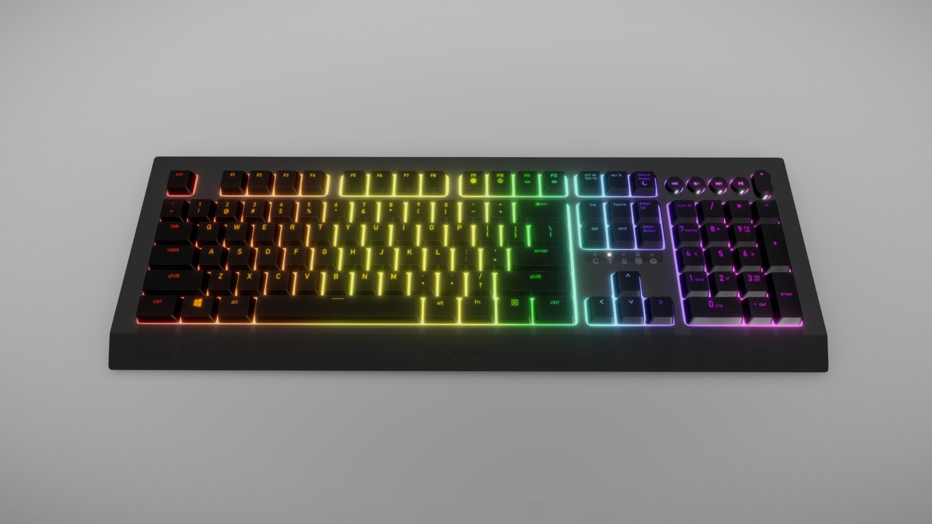 Razer Cynosa v2 RGB Gaming Keyboard - Download Free 3D model by ...