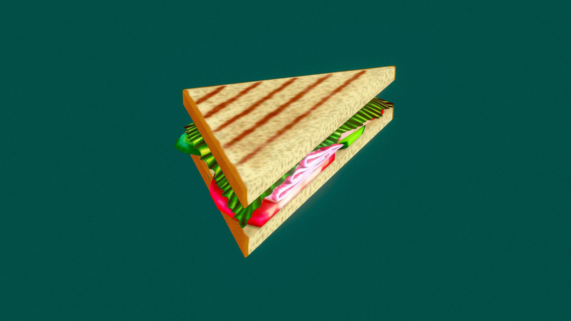 Weekly Challenge (26) Sandwich - Buy Royalty Free 3D model by 21some ...