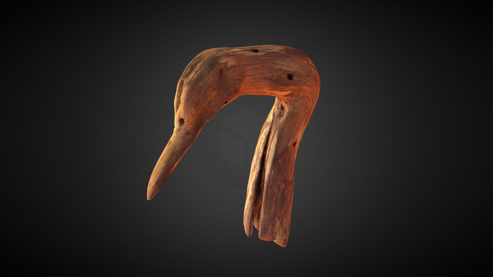 Drift wood stork head - 3D model by Urban Photogrammetry (@urban ...