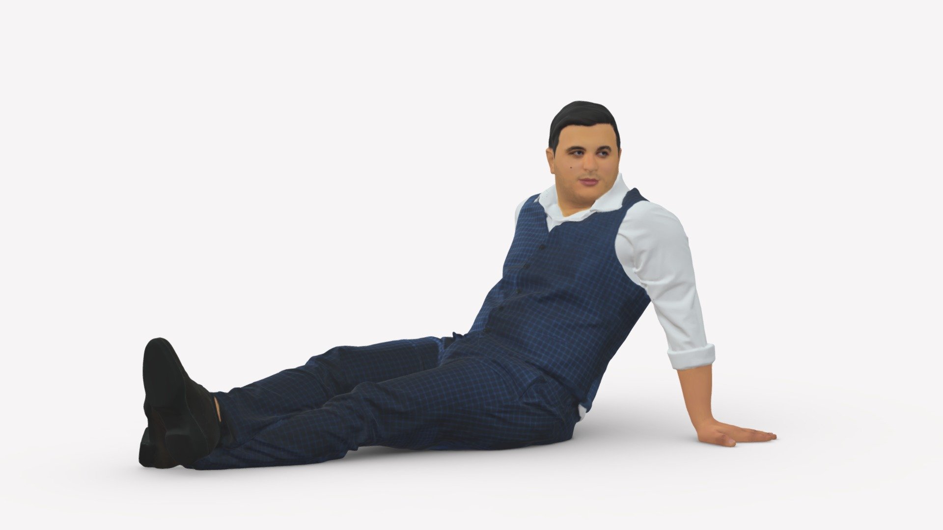 Wedding man lies hands behind 0824 - Buy Royalty Free 3D model by ...
