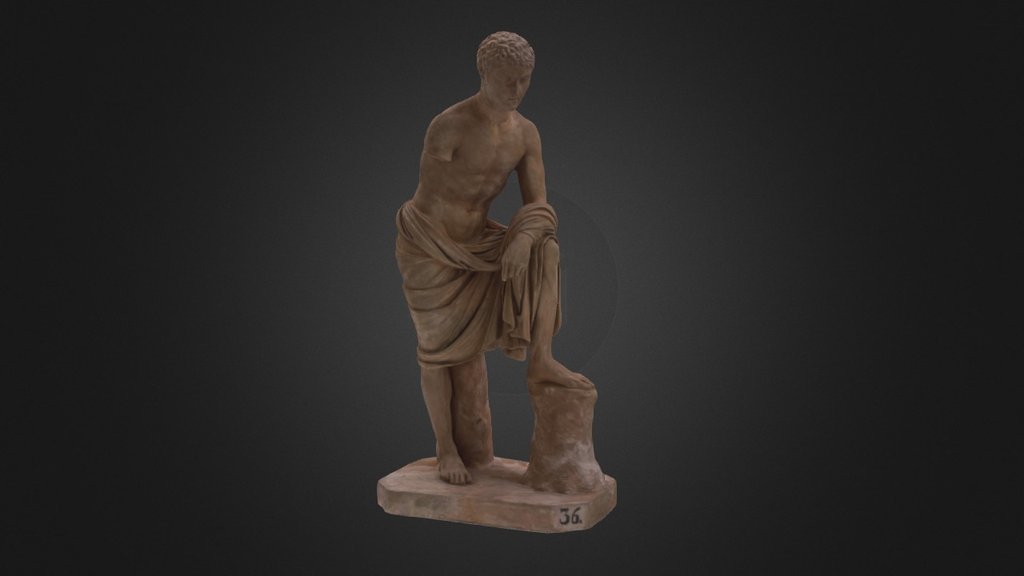 Efebo con pie apoyado en roca - 3D model by GINZA [6297d46] - Sketchfab
