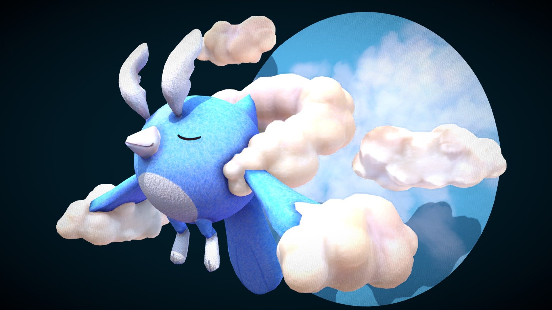 Celestial Swablu - Stylized Creature - 3D model by MDP2607 [6298393 ...