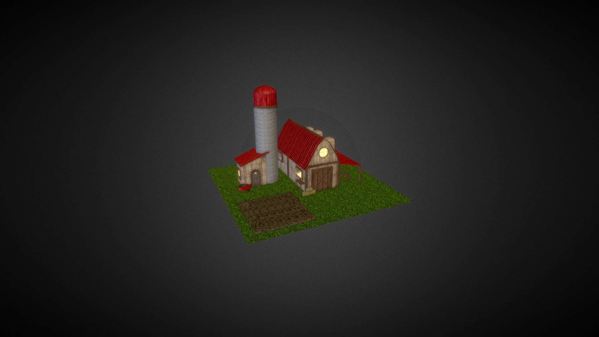 Little farm in the 19e - 3D model by rdalpe13D [629ccca] - Sketchfab