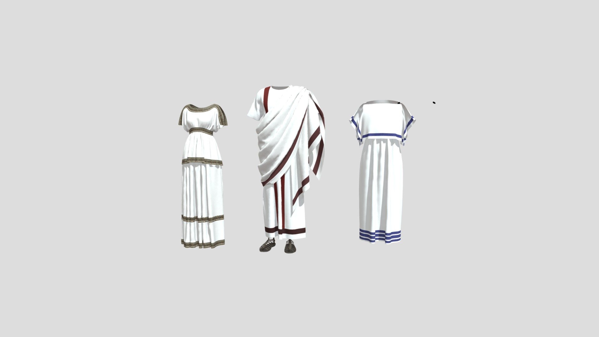 Roman style outfits - Download Free 3D model by A9908244 [629f546 ...
