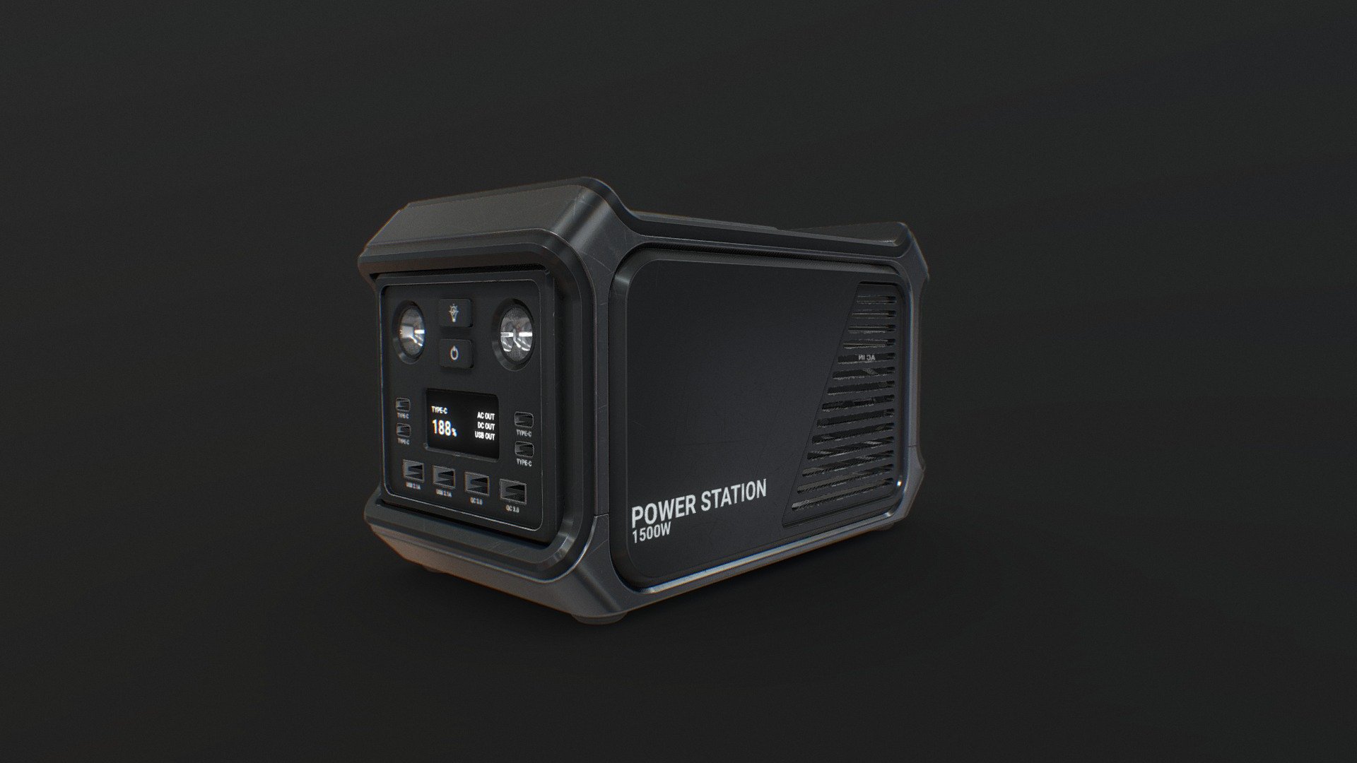 Portable power station concept - Buy Royalty Free 3D model by ...