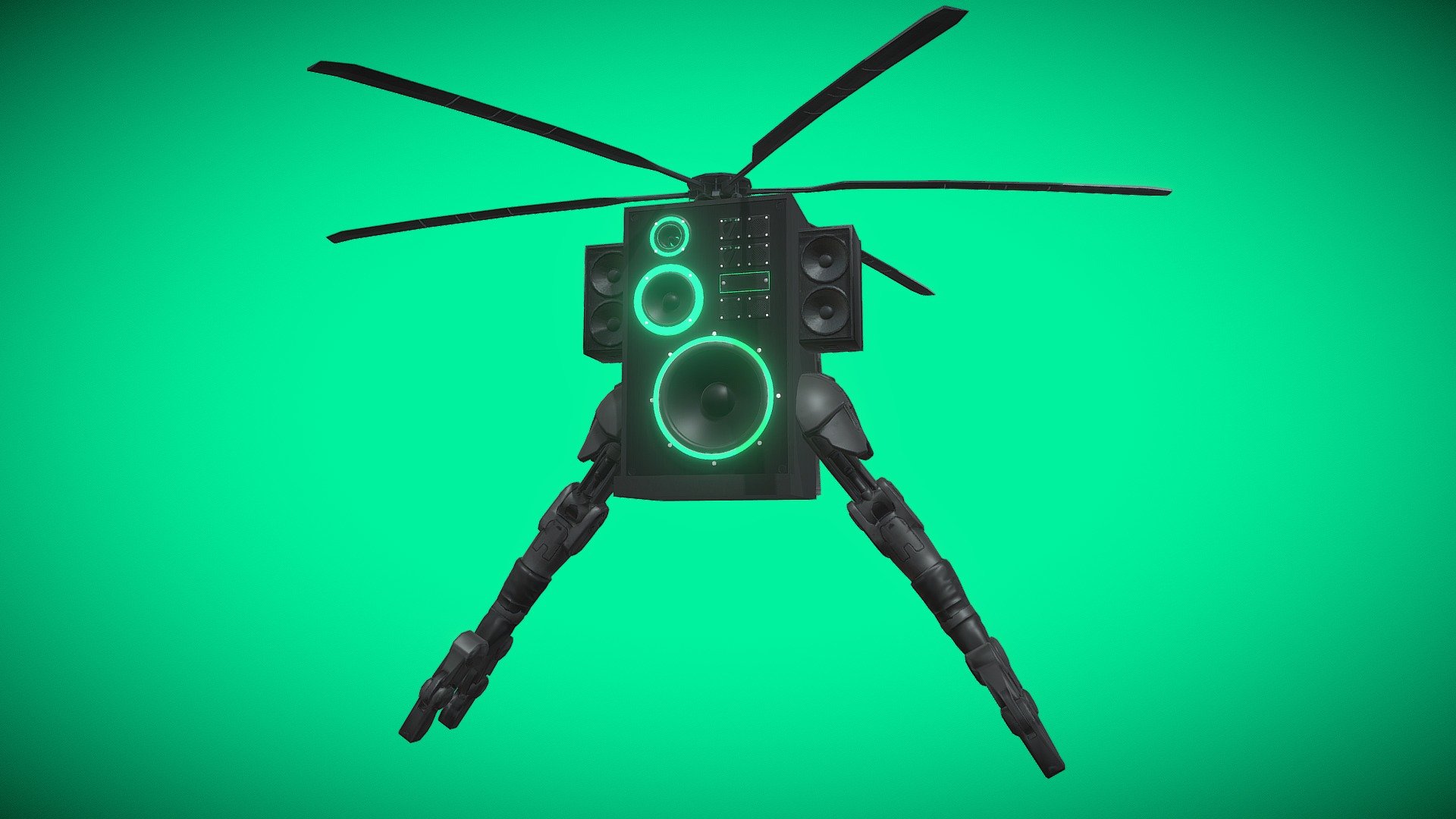 Warton Speaker Helicopter - Download Free 3D model by Elite Big ...