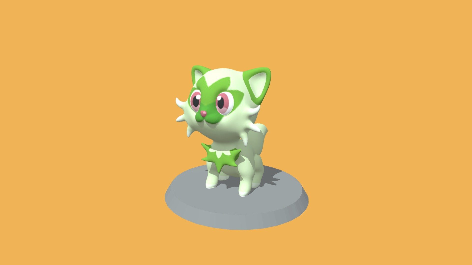 Sprigatito - 3D model by JuanQuinteroC [62a3276] - Sketchfab