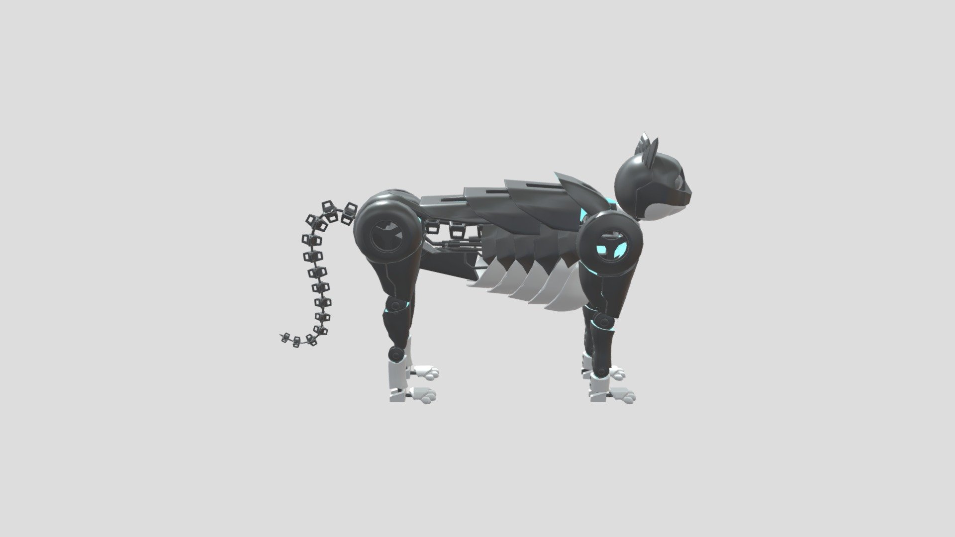 Robot Cat - 3D model by Elly Müller (@FavnirLiorenth) [62a5224] - Sketchfab