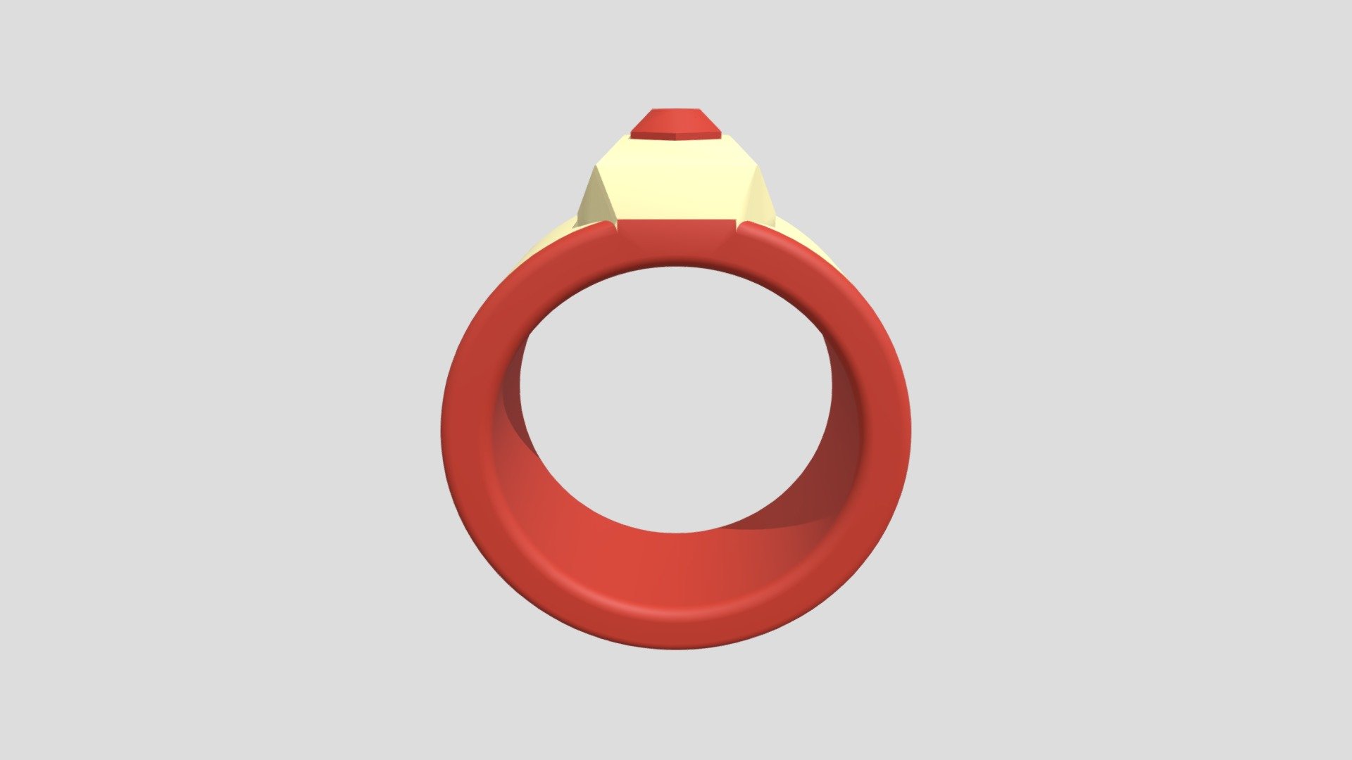 GOLD & ACRYLIC RING - 3D model by Abdulshafi [62a530d] - Sketchfab
