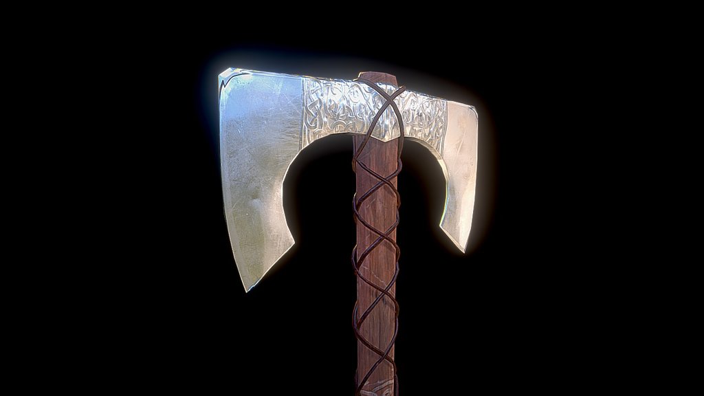 Celtic Axe Design - 3D model by thebroll [62a6223] - Sketchfab