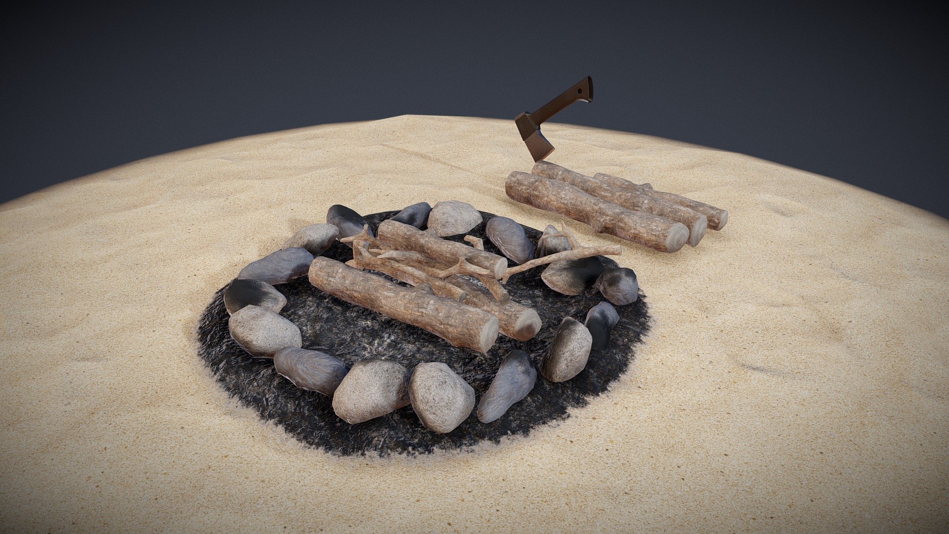 Game Ready | Campfire Accessories Set - Buy Royalty Free 3D model by ...