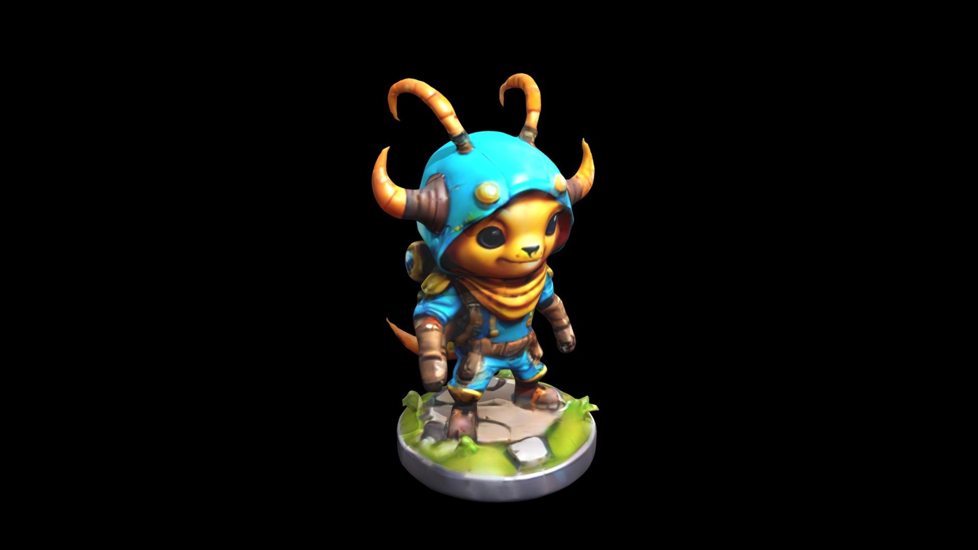 "Charming Battle Bunny figurine with intriguing - Download Free 3D ...